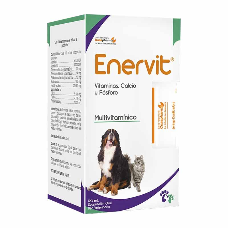 Multivitamínico Enervit - Todo para Mascotas - Alimentos Aseo y ...